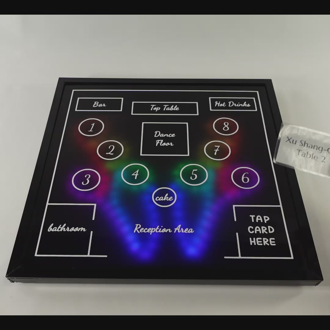 Glowing Interactive Seating Chart – Solid Mirage